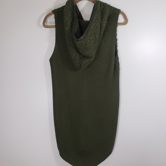 Kerisma | Jackets & Coats | Kerisma Boucle Long Zip Front Hooded Sweater Vest | Poshmark